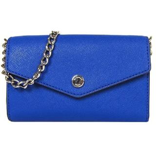 【Michael Kors】圓扣防刮信封斜背包(寶藍/展示品)-momo購物網