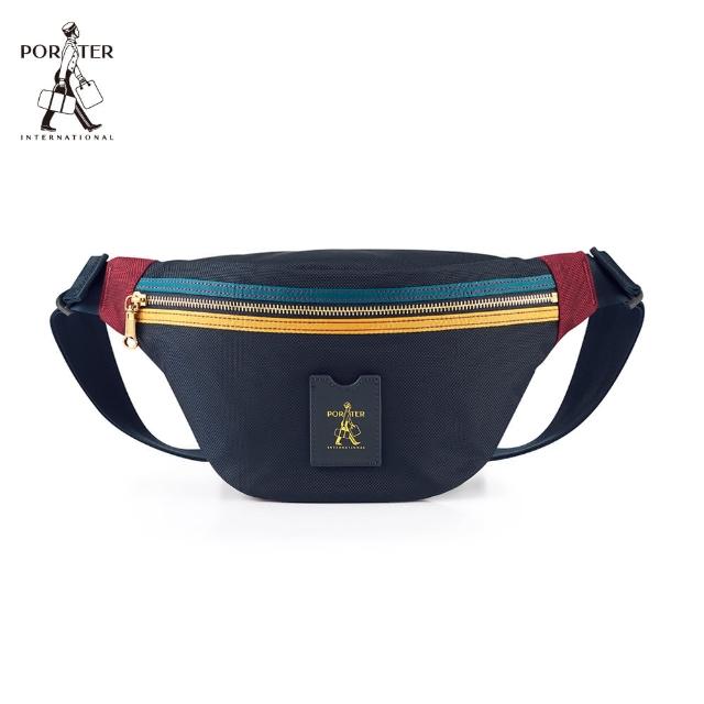 【PORTER】經典復古LUXY簡約俐落腰包(芥末黃/深藍) - momo購物網 - 好評推薦 -2023年5月