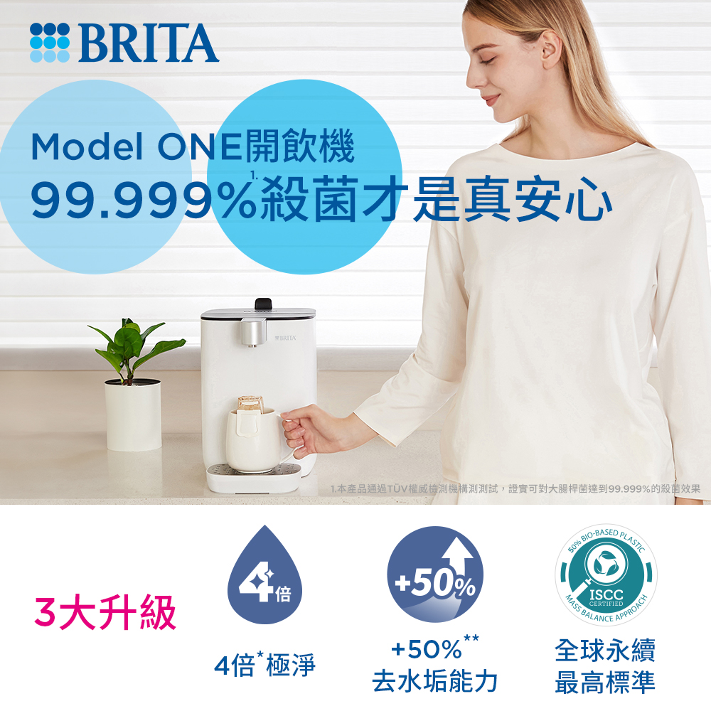 智能隨飲一鍵瞬熱! 開箱 BRITA Model ONE瞬熱開飲機 +去水垢濾芯(共7芯)+保溫瓶 - 小堤香精選