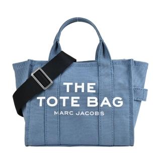 【MARC JACOBS 馬克賈伯】Mini TOTE 字母印花帆布兩用托特包(迷你/迷霧藍)-momo購物網 - 好評推薦 - 2023年7月