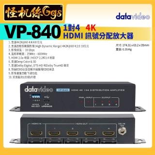 【datavideo洋銘】VP-840 1對4 4K HDMI 訊號分配放大器-momo購物網 - 好評推薦 - 2025年10月