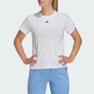 【adidas 愛迪達】上衣 女款 短袖上衣 運動 TR-ES CREW 白 HR7796-momo購物網 - 好評推薦 - 2025年10月