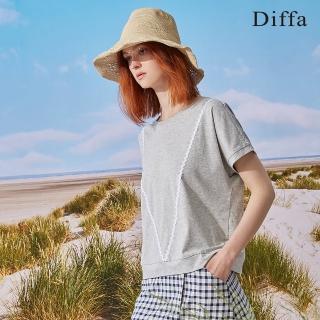 【Diffa】造型織帶連袖針織衫-女-momo購物網 - 好評推薦 - 2024年9月