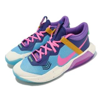 【NIKE 耐吉】籃球鞋 Air Zoom Crossover GS 大童鞋 女鞋 藍 粉紅 拼接 氣墊 緩震 運動鞋(FD1034-400 ...