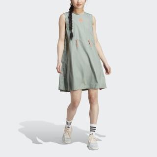 【adidas 愛迪達】洋裝 女款 運動洋裝 長版上衣 亞規 W C ESC DRESS 綠 HU0248-momo購物網 - 好評推薦 ...