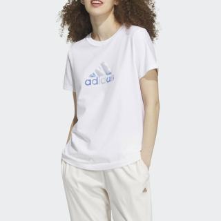 【adidas 愛迪達】運動服 短袖上衣 女上衣 MH LANT BOS TEE(IN1437)-momo購物網