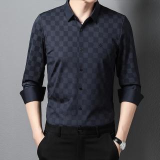 【米蘭精品】現貨+預購 襯衫長袖上衣(春季印花無痕商務男裝父親節禮物3色74eq29)-momo購物網 - 好評推薦 - 2025年10月