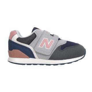 【NEW BALANCE】14.5-16CM_女小童復古慢跑鞋-WIDE-996系列 N字鞋 NB 寬楦 深藍灰粉白(IZ996ME3 ...