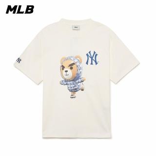 【MLB】短袖T恤 Mega Bear系列 紐約洋基隊(3ATSE0434-50CRS)-momo購物網 - 好評推薦 - 2023年8月