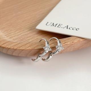 【UME.Acce】純銀幸運草圈圈耳扣耳環(S925純銀 純銀 耳環 幸運草 純銀耳環 圈圈耳環 耳扣-momo購物網 - 好評推薦 - 2025年9月