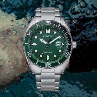 【CITIZEN 星辰】夏日泳池跳色光動能腕錶-綠/43mm(AW1768-80X)-momo購物網 - 好評推薦 - 2026年5月