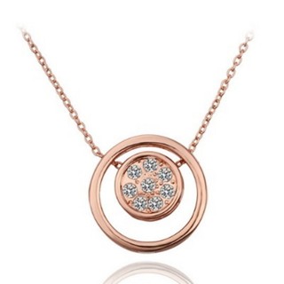 【米蘭精品】雙12 玫瑰金項鍊鑲鑽吊墜(圓圈時尚百搭流行飾品母親節情人節生日聖誕節交換禮物73ce51)-momo購物網 - 好評推薦 ...
