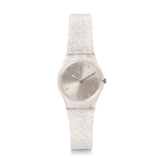 【SWATCH】SILVER GLISTAR TOO 經典手錶/女錶/瑞士製造 LK343E(25mm)-momo購物網