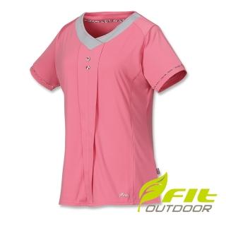 【Fit 維特】女-吸排抗UV V領上衣-玫紅 FS2110-11(抗UV/V領上衣/透氣)-momo購物網 - 好評推薦 - 2026年5月