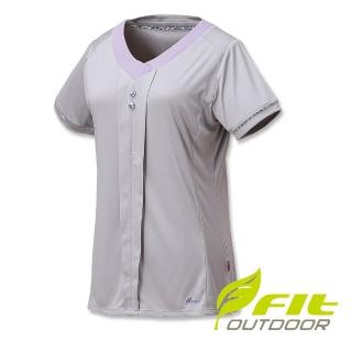 【Fit 維特】女-吸排抗UV V領上衣-鋁灰 FS2110-71(排汗/透氣/V領上衣)-momo購物網 - 好評推薦 - 2025年12月