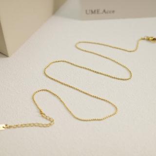 【UME.Acce】小圓珠細鍊鈦鋼項鍊(鈦鋼 項鍊 鈦鋼項鍊 小圓珠 小圓珠項鍊 細項鍊 不退色項鍊 鍍18K金)-momo購物網 - 好評推薦 - 2024年1月