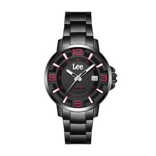 【Lee】LEF-M104DBDB-14 簡約酷黑夜光指針機械款鋼帶手錶(黑紅)-momo購物網 - 好評推薦 - 2023年8月