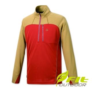 【Fit 維特】男-吸排抗UV椰炭立領上衣-桔紅色 IW1101-25(半開襟/立領上衣/保暖上衣/吸濕排汗)-momo購物網 - 好評推薦 ...