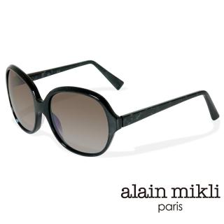 【Alain Mikli】捌零復古藝術波紋曲線造型太陽眼鏡(黑 AL1307-1026)-momo購物網 - 好評推薦 - 2026年5月