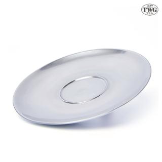 【TWG Tea】魅幻茶盤 Glamour Tea Saucer in Platinum Plate and White(鉑金/白)-momo ...
