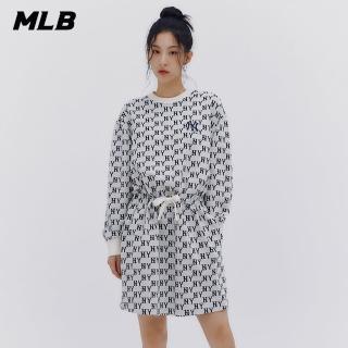 【MLB】連身裙 洋裝 長版上衣 MONOGRAM系列 紐約洋基隊(3FOPM0134-50CRD)-momo購物網