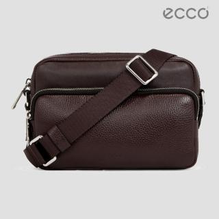 【ecco】Camera Bag 真皮相機包(棕色 910762891042)-momo購物網