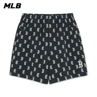 【MLB】運動休閒短褲 MONOGRAM系列 波士頓紅襪隊(3ASPM0134-43CGS)-momo購物網