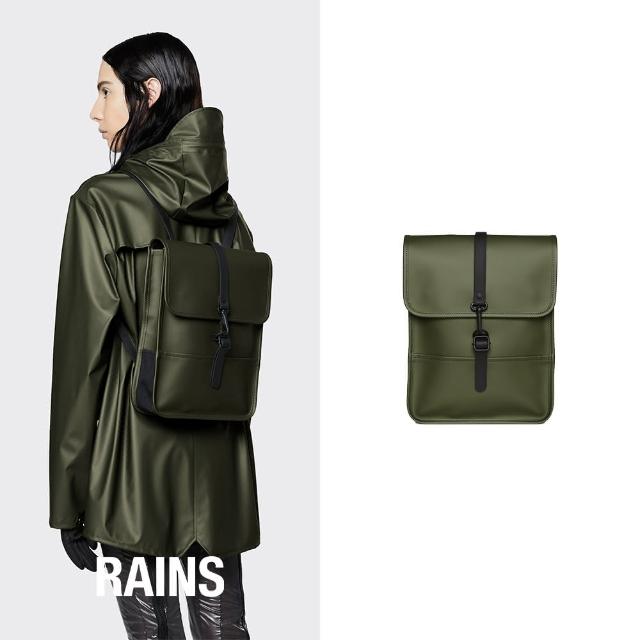 RAINS官方直營 Backpack Micro 防水長型後背包 Evergreen 永恆綠 - Goodfind找推薦、比價格