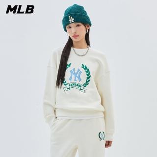 【MLB】女版大Logo長袖大學T Classic Sports系列 紐約洋基隊(3FMTG0134-50CRS)-momo購物網