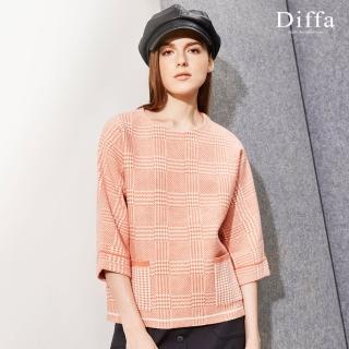 【Diffa】精緻細格織紋毛衣-女-momo購物網 - 好評推薦 - 2025年3月