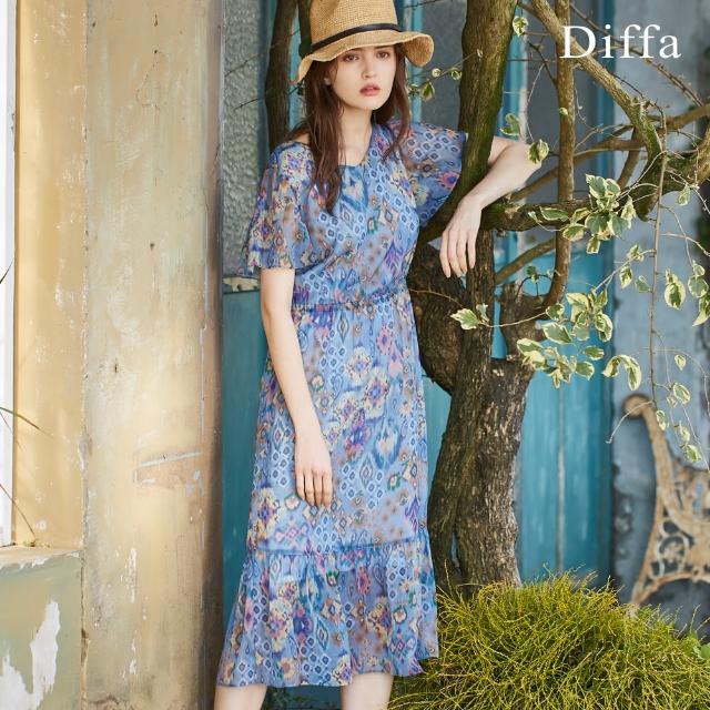 【Diffa】民族風菱格洋裝-女 - momo購物網 - 好評推薦 -2023年9月