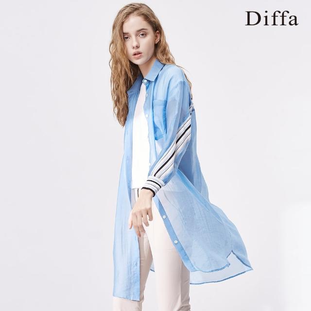 【Diffa】長版透膚外套-女(休閒外套) - momo購物網 - 好評推薦 -2023年10月