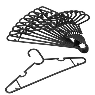 【NITORI 宜得利家居】簡易衣架10P NW-BK(衣架)-momo購物網 - 好評推薦 - 2025年12月