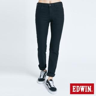 【EDWIN】女裝 JERSEYS EJ3超彈中直筒迦績長褲(黑色)-momo購物網 - 好評推薦 - 2024年11月
