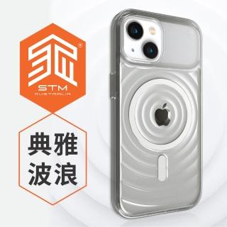 【STM】Reawaken Ripple for iPhone 15 Plus 典雅波浪 MagSafe軍規防摔殼(透明)-momo購物網 ...
