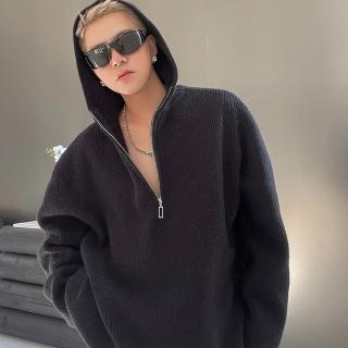 【Pure 衣櫃】設計款仿羊毛舒適連帽針織衫(男裝/雅痞/KDTQ-3115)-momo購物網 - 好評推薦 - 2025年12月