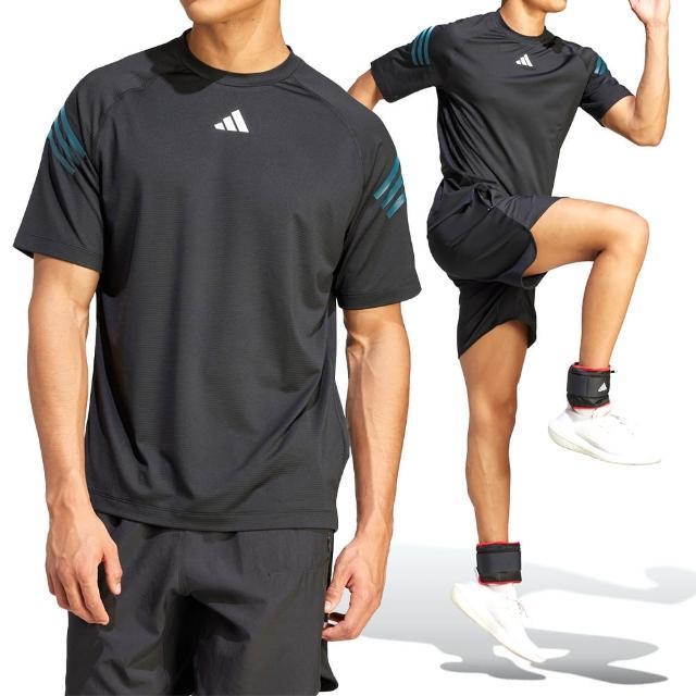 【adidas 愛迪達】TI 3S Tee 男款 黑色 運動 訓練 排濕 排汗 圓領 短袖 上衣 IJ8126 - momo購物網 - 好評 ...