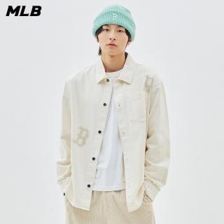 【MLB】牛仔丹寧襯衫 波士頓紅襪隊(3ADRB0334-43CRM)-momo購物網