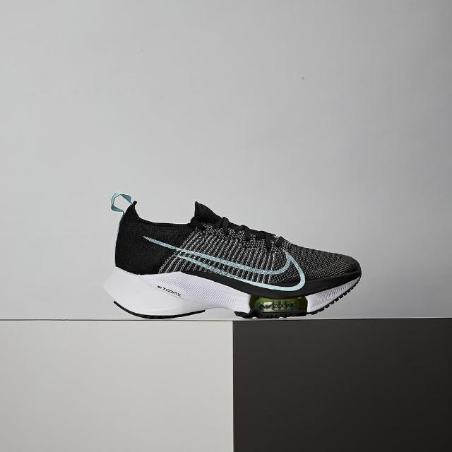 【NIKE 耐吉】Air Zoom Tempo Next% FK 女鞋 黑色 襪套 避震 運動 休閒 慢跑鞋 CI9924-001 ...