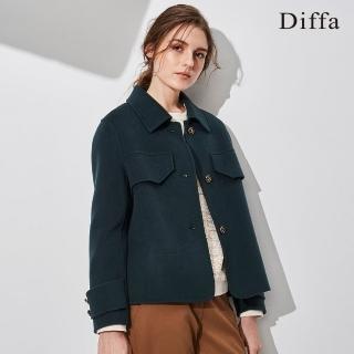 【Diffa】袖絆設計喀什米爾羊毛觸感外套-女-momo購物網 - 好評推薦 - 2025年3月