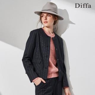 【Diffa】輕奢條紋貼袋設計外套-女-momo購物網 - 好評推薦 - 2025年3月