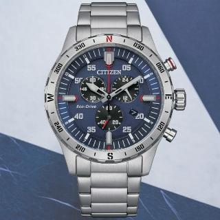 【CITIZEN 星辰】Chronograph系列 三眼計時光動能腕錶 母親節 禮物 推薦(AT2520-89L)-momo購物網 - 好評 ...