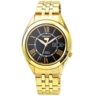 【SEIKO 精工】精工羅馬機械男錶-黑面金色(SNKL40K1)-momo購物網 - 好評推薦 - 2025年6月