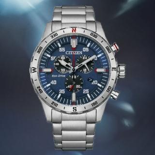 【CITIZEN 星辰】Chronograph 計時光動能腕錶-藍 43.5mm(AT2520-89L)-momo購物網 - 好評推薦 ...