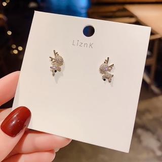 【Umi】S925純銀針一鹿有你可愛小鹿閃耀璀璨耳環高級感閃亮精緻氣質小眾耳飾耳釘耳針1630(淡金色)-momo購物網 - 好評推薦 - 2025年10月