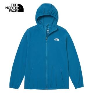 【The North Face 官方旗艦】北面男款藍色DWR防潑水連帽外套｜7WCYO0X(抗UV)-momo購物網 - 好評推薦 - 2025年1月