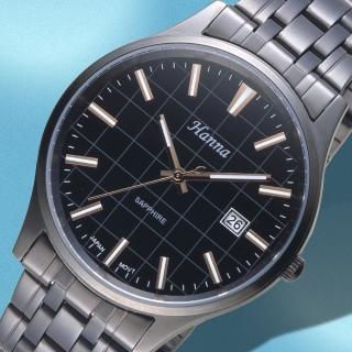 【HANNA】漢娜腕錶 經典大賞IP黑大錶面石英男錶-黑色格紋/6987BM-VX42-1(保固二年)-momo購物網 - 好評推薦 ...