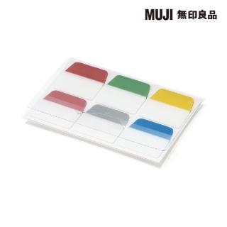 【MUJI 無印良品】便利貼/索引.厚型/25×25 5色.6入.各10張-momo購物網