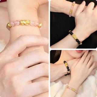 【LEEHER 】交換禮物 女生/手足銀手環/貔貅手串/佛珠手串/招桃花/保平安/手環/轉運手鍊/情侶手鍊/配-momo購物網 - 好評推薦 ...