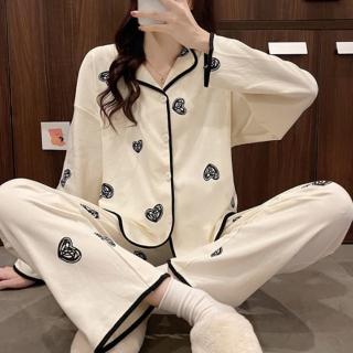 【藍尼居家】★牛奶絲雙面開襟家居服睡衣(女女睡衣/家居服/兩件式套裝)-momo購物網 - 好評推薦 - 2025年10月